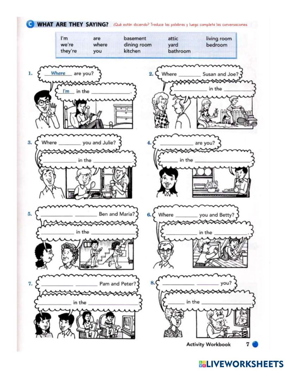 TeacherKarySalazar99 | WHAT ARE THEY SAYING? VERB TO BE