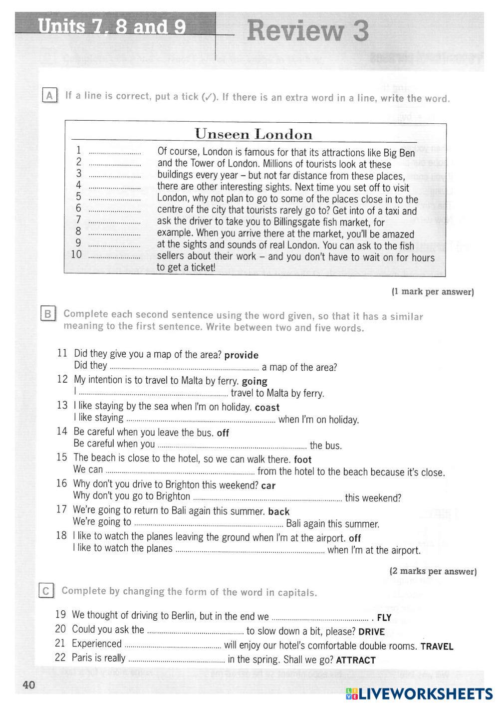 Test Unit 7- Unit 9 7145458 | tampham17 | Live