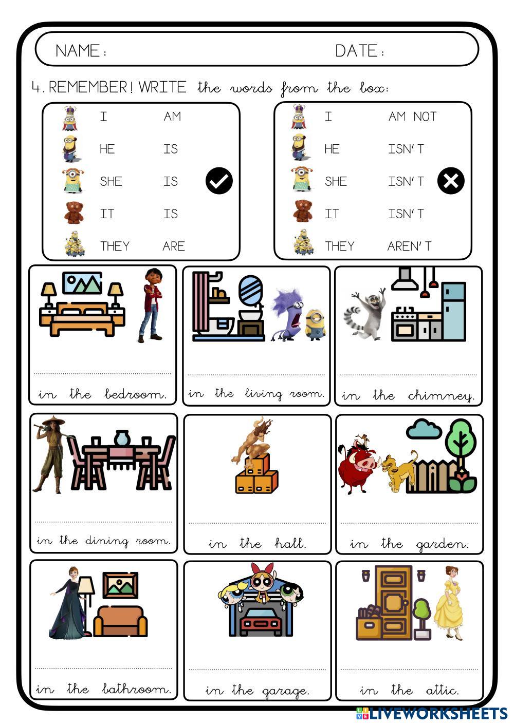 2º - U2 - 4 To Be | Live Worksheets