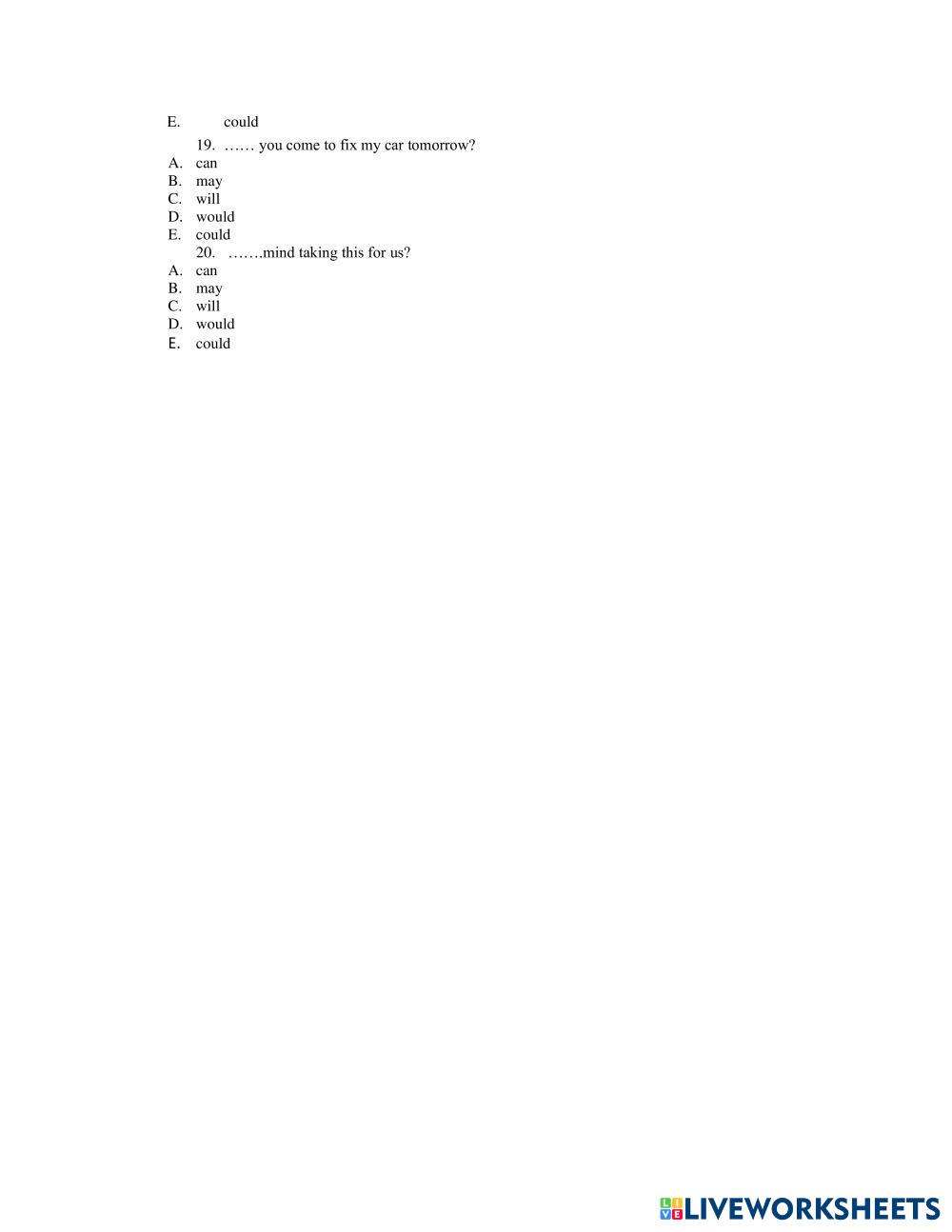 Summative test | Live Worksheets