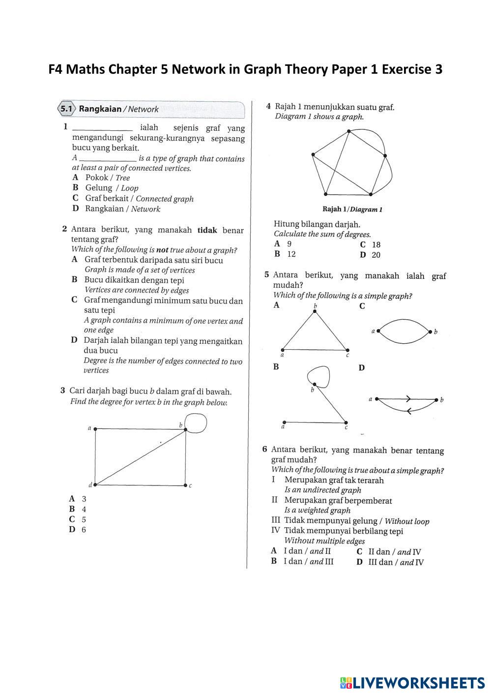F4 Maths Chapte… | Free Interactive Worksheets | 7149079