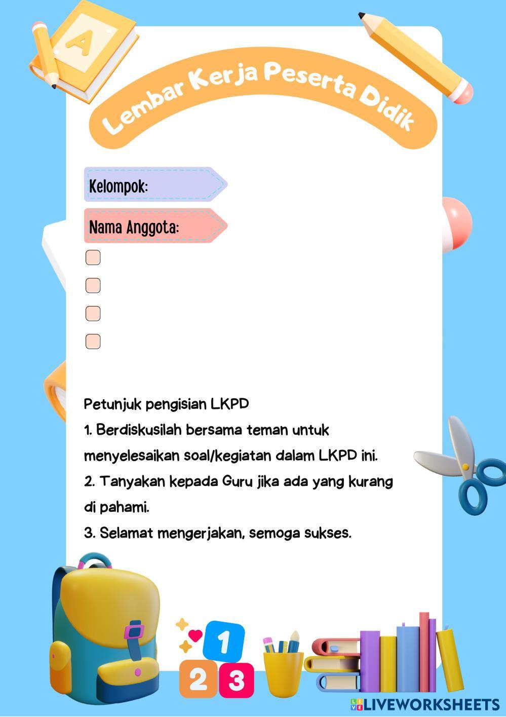 7149739 | LKPD MATEMATIKA KELAS 1 | nisa faaiqoh