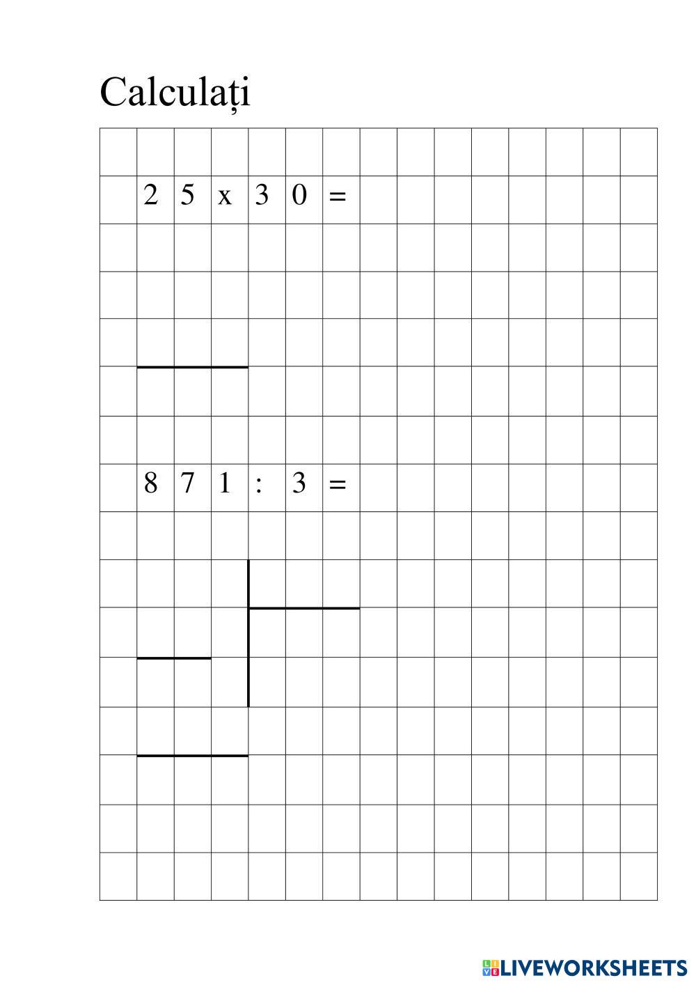 7150390 | Inmulțirea și împărțirea | Natalia