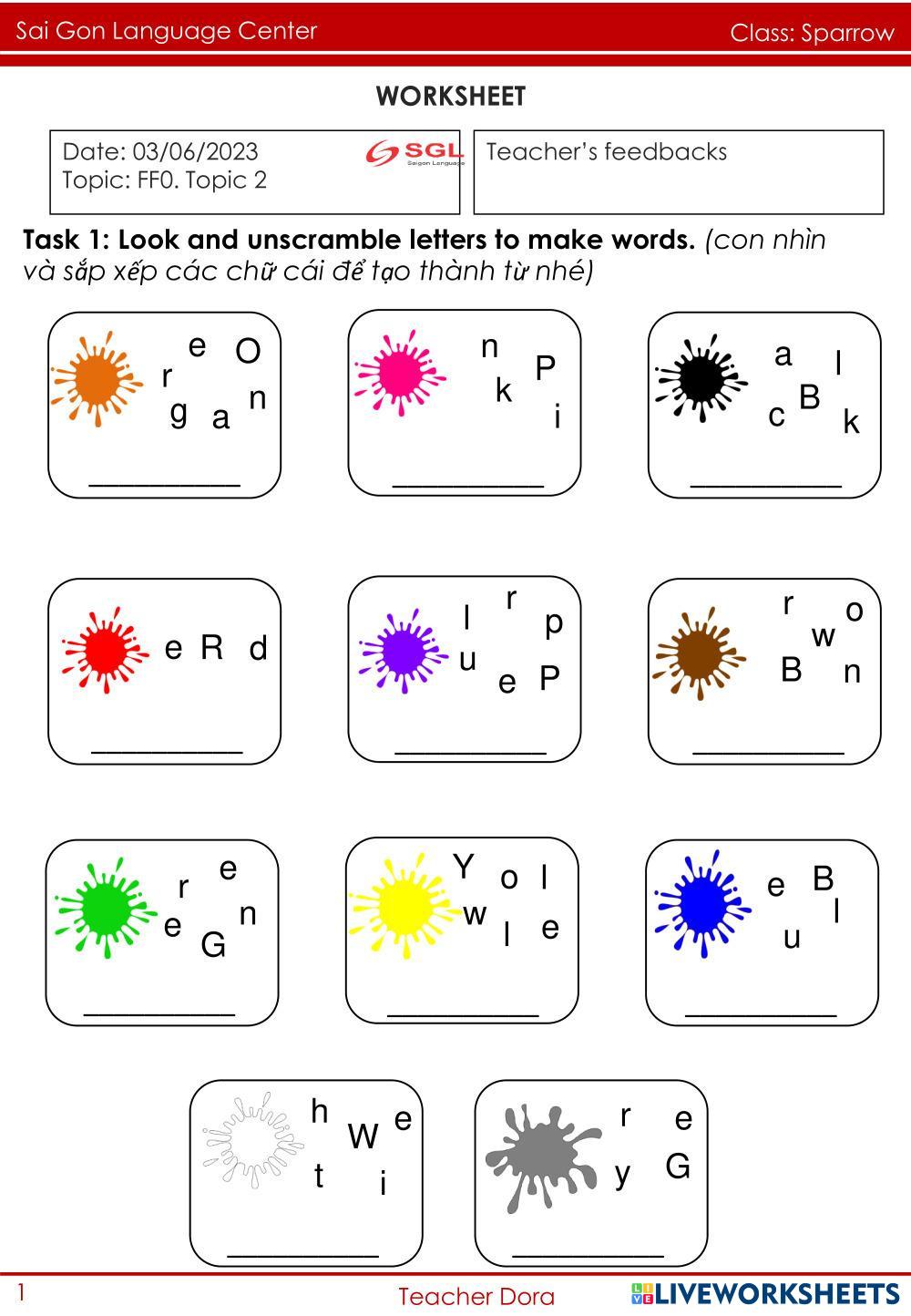 Sparrow 27/08 | Live Worksheets
