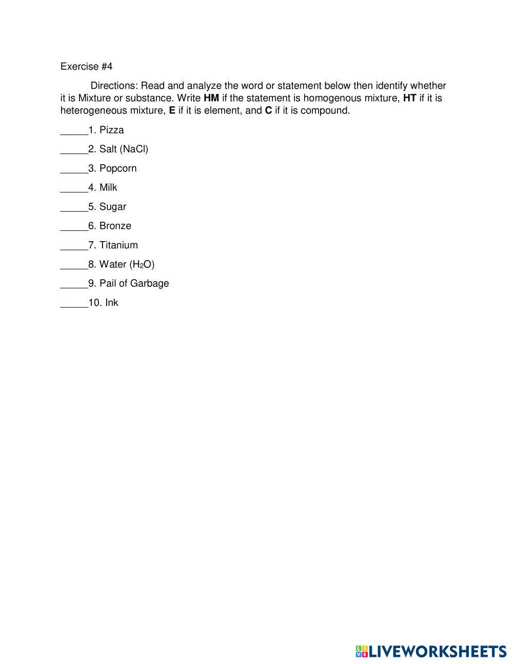 Mixture or Pure Substance 7152443 | Claire Gian Jacla