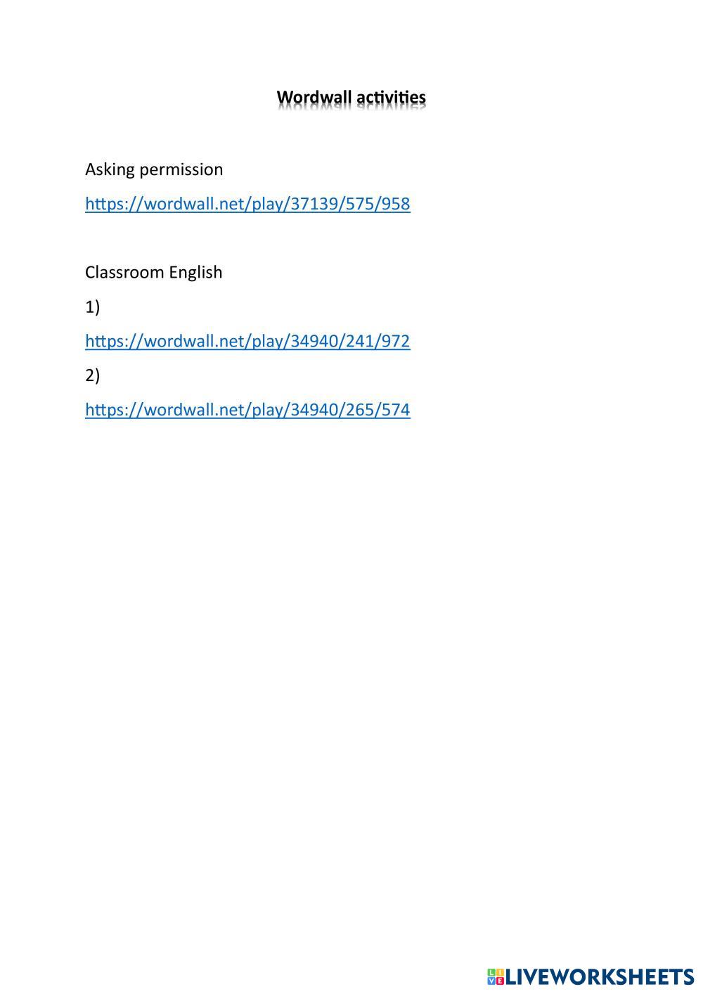 7152624 | Wordwall | CollegeHenriHiro | LiveWorksheets