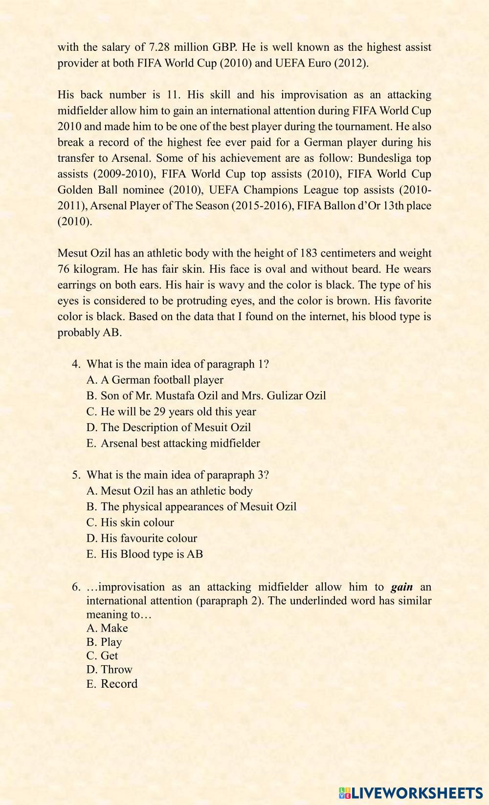 English Formative Test_Great Athlete | abumuttaqin1