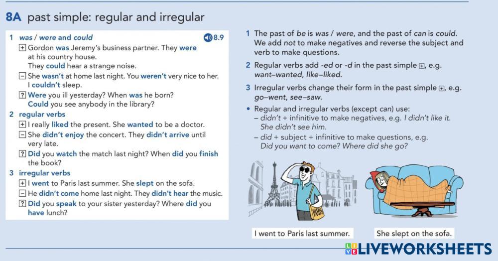 8A | Live Worksheets