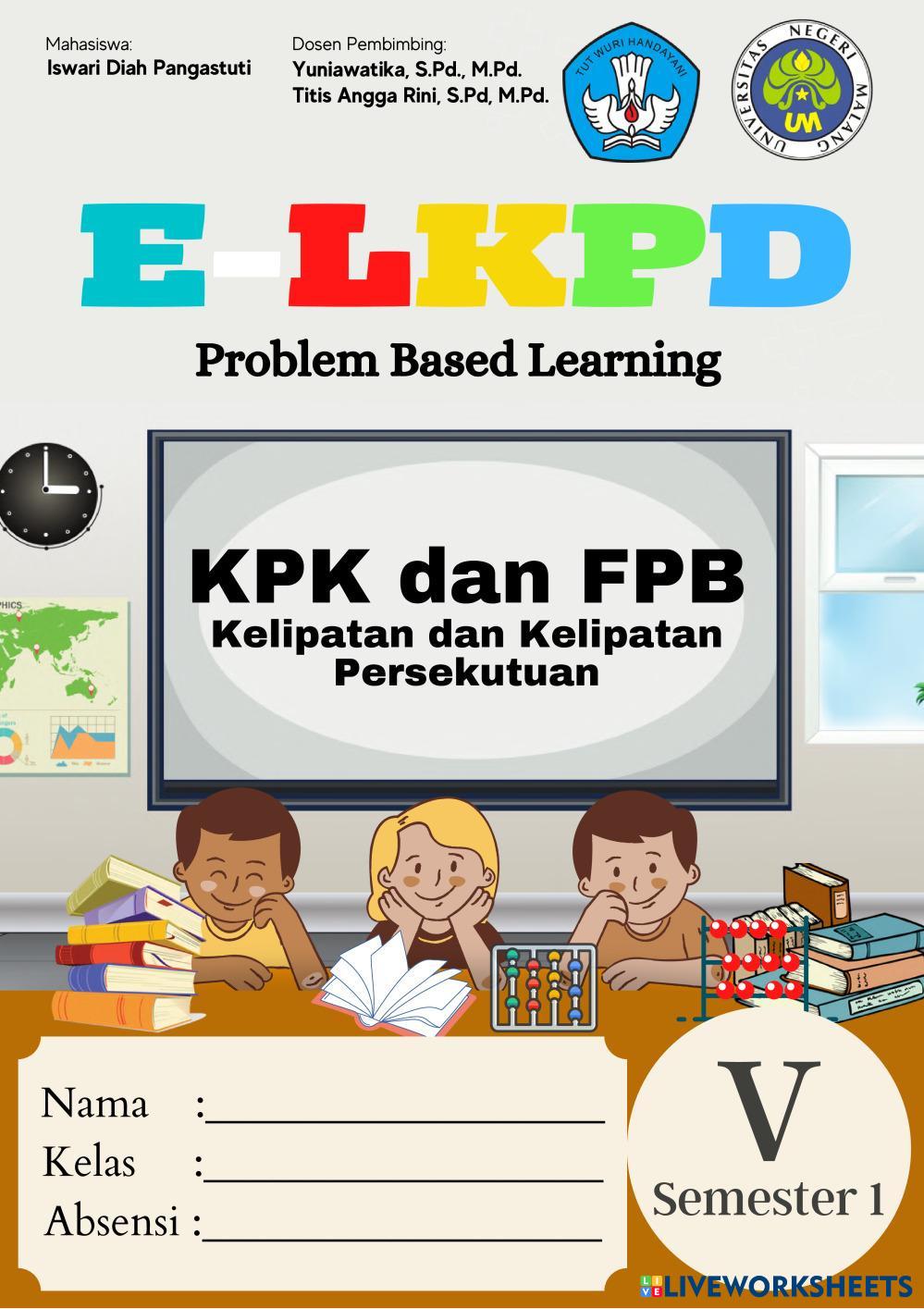 Kelipatan dan Kelipatan Persekutuan | Live Worksheets