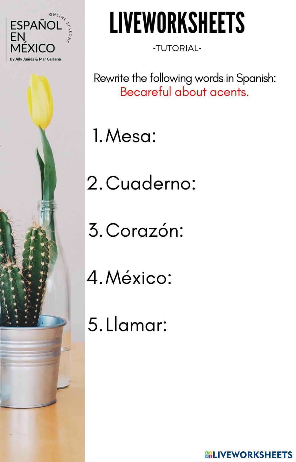 TUTORIAL | Live Worksheets