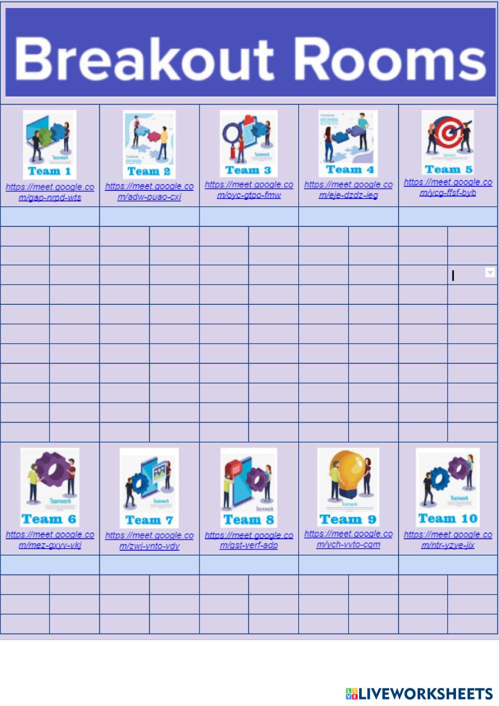 7157810 | Breakout rooms | basic01 | LiveWorksheets