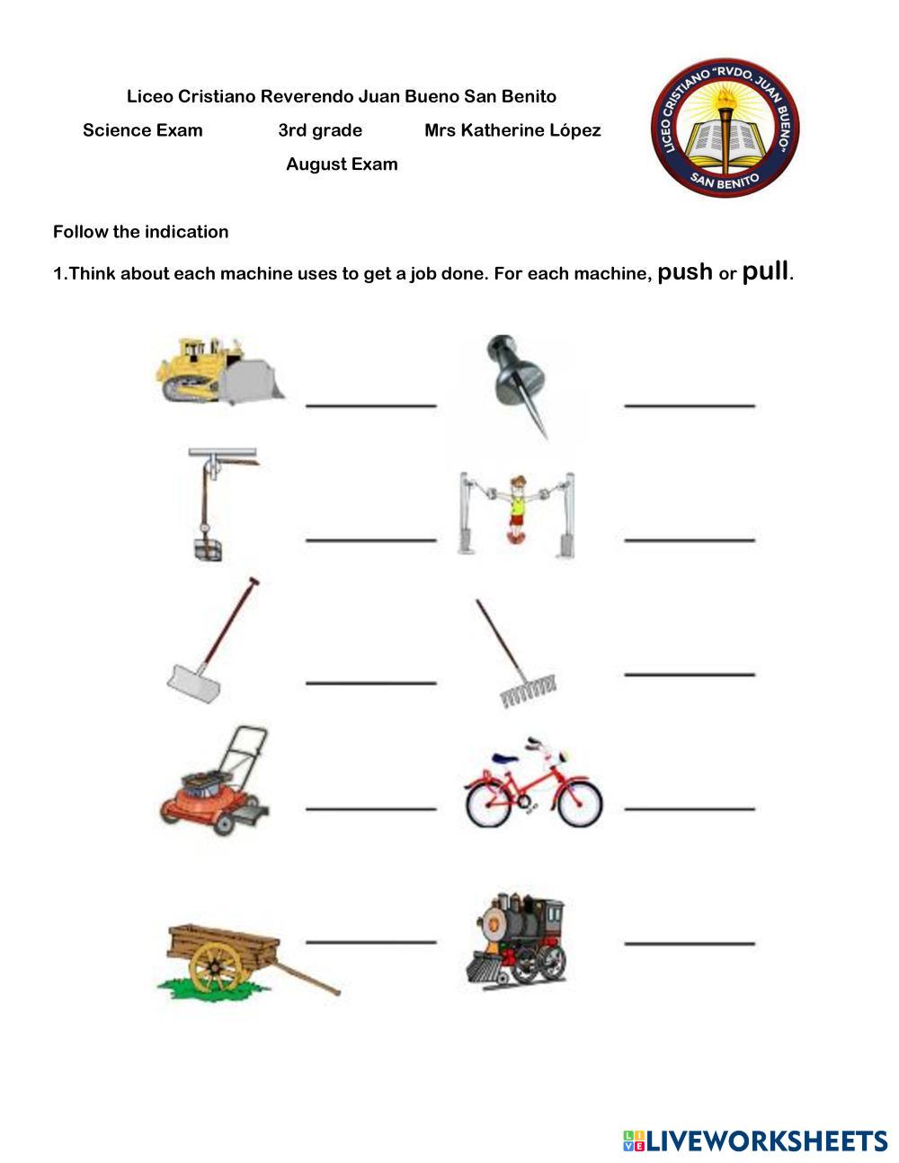 Science Exam 3rd grade 7158092 | Katherine Vanessa Lopez