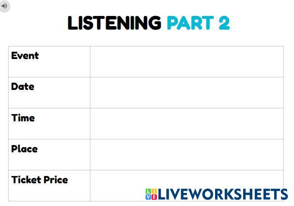 LISTENING FREE … | Free Interactive Worksheets | 7158198