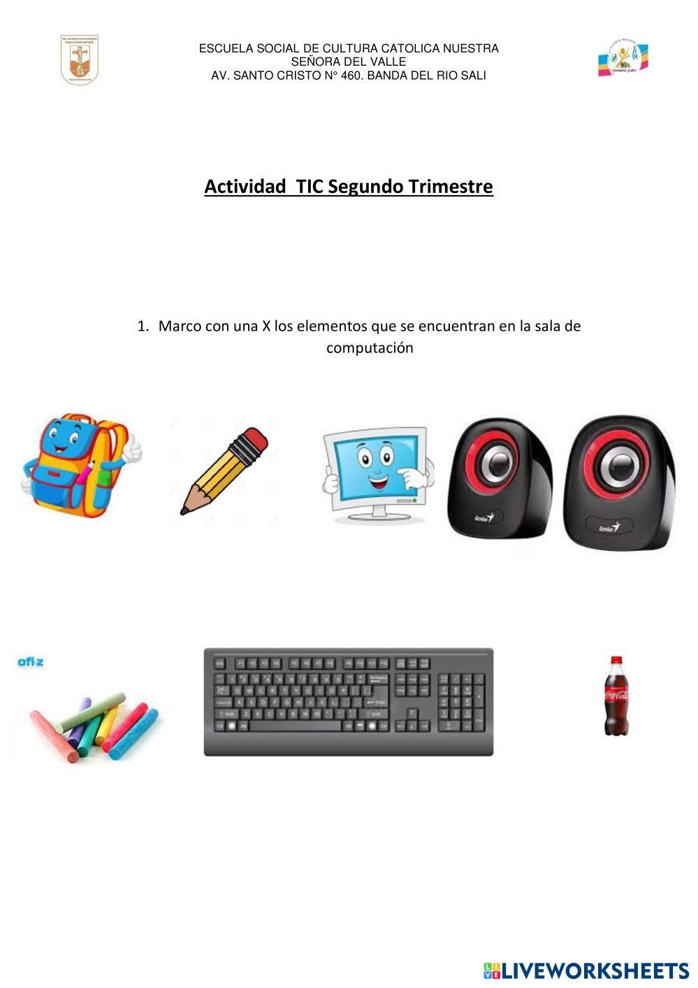 ACTIVIDAD TIC 7158496 | frias valeria | Live Worksheets