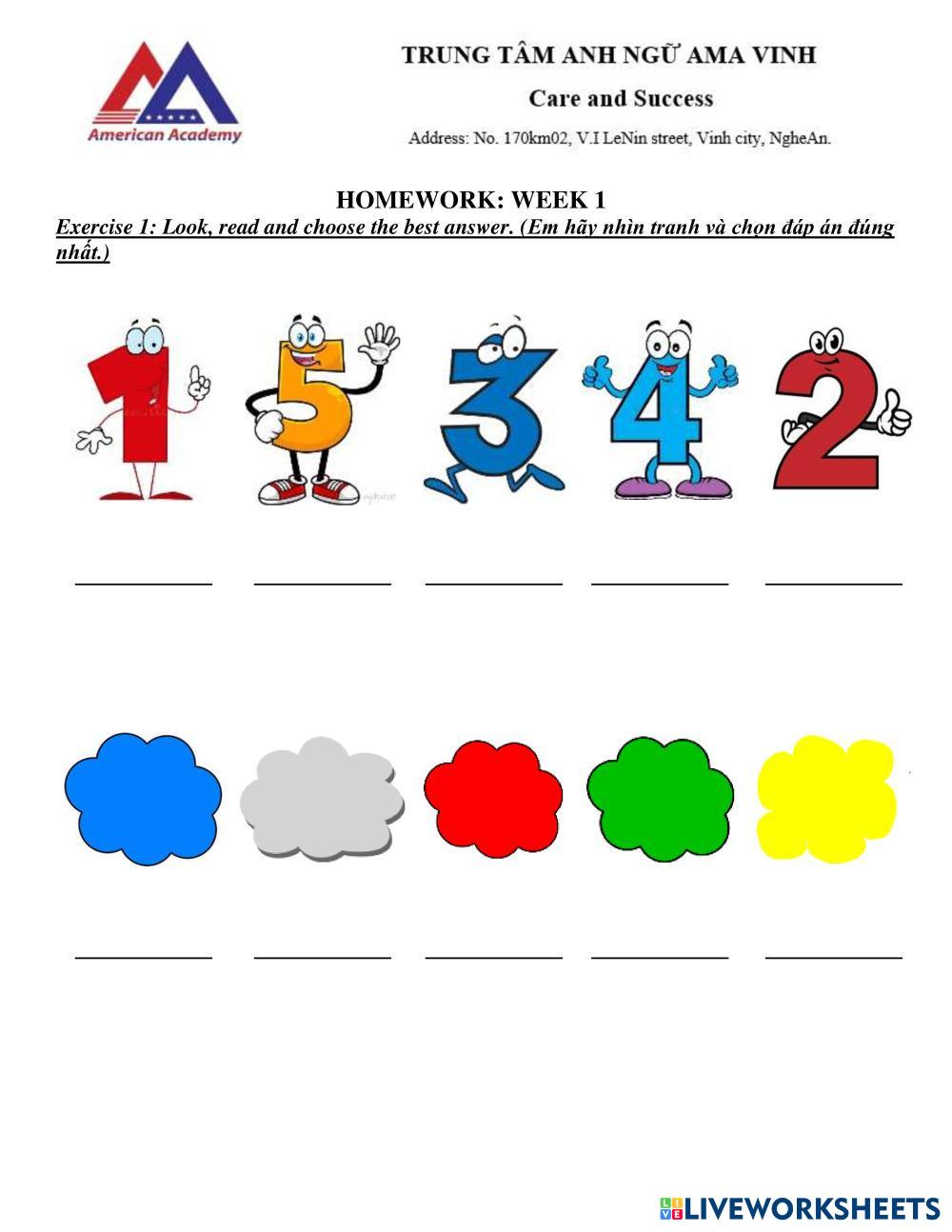 week 1 | Live Worksheets