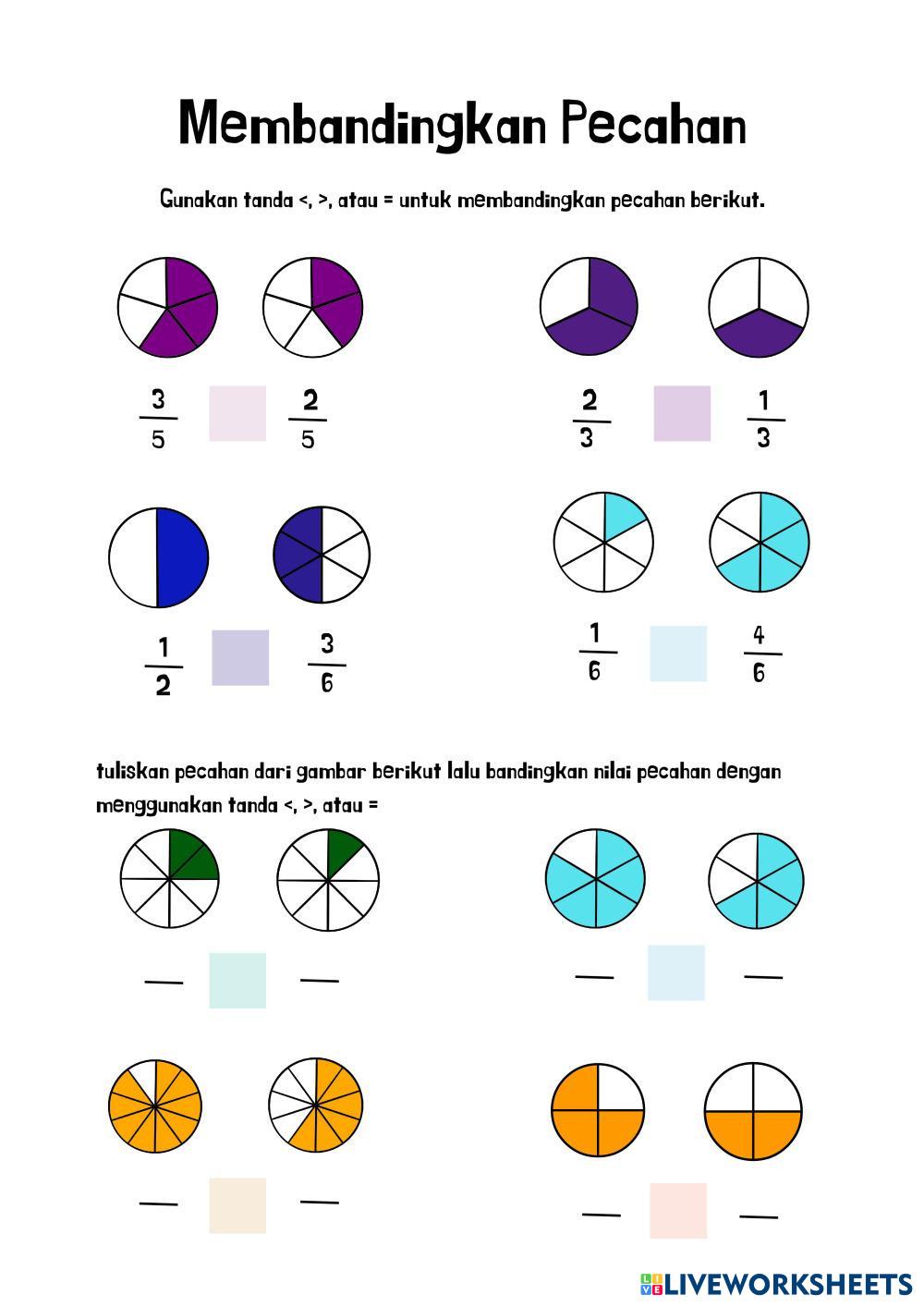 Membandingkan pecahan 7161298 | Retna Prasilirum | Live