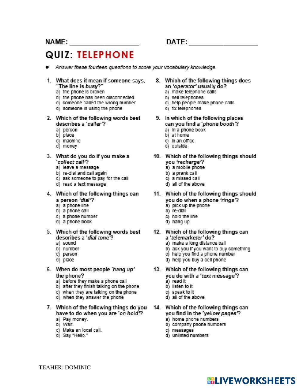 7163964 | PHONE ETIQUETTE | domino254 | LiveWorksheets