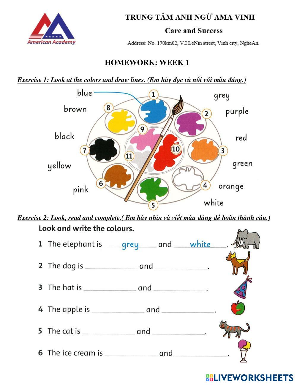 Week 1-Grade 2 | Free Interactive Worksheets | 7165450