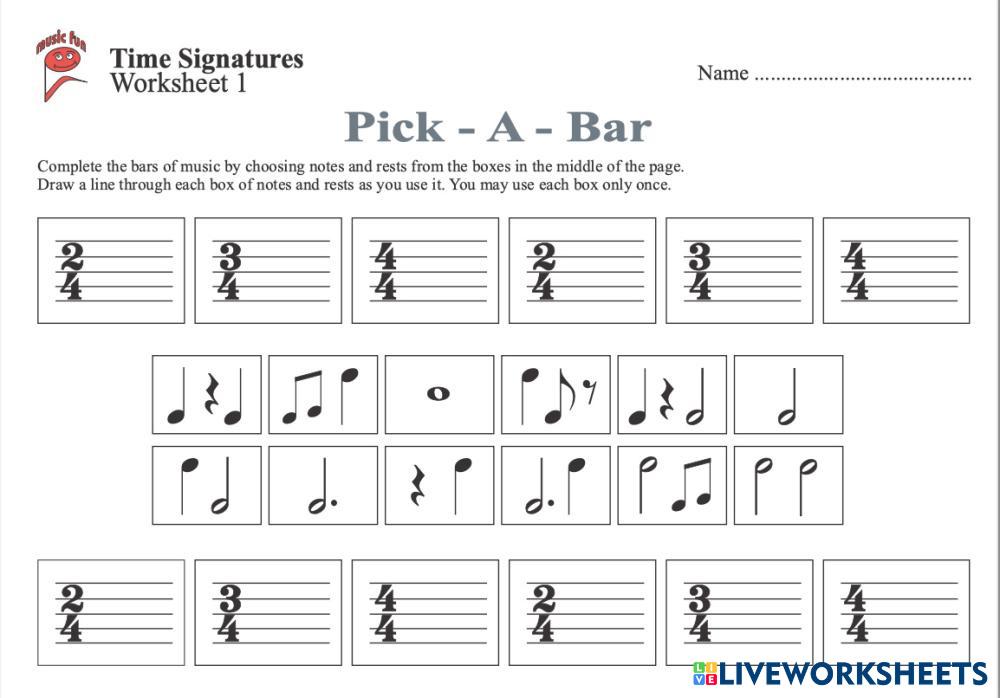 Year 5 Pick-A-Bar | Live Worksheets