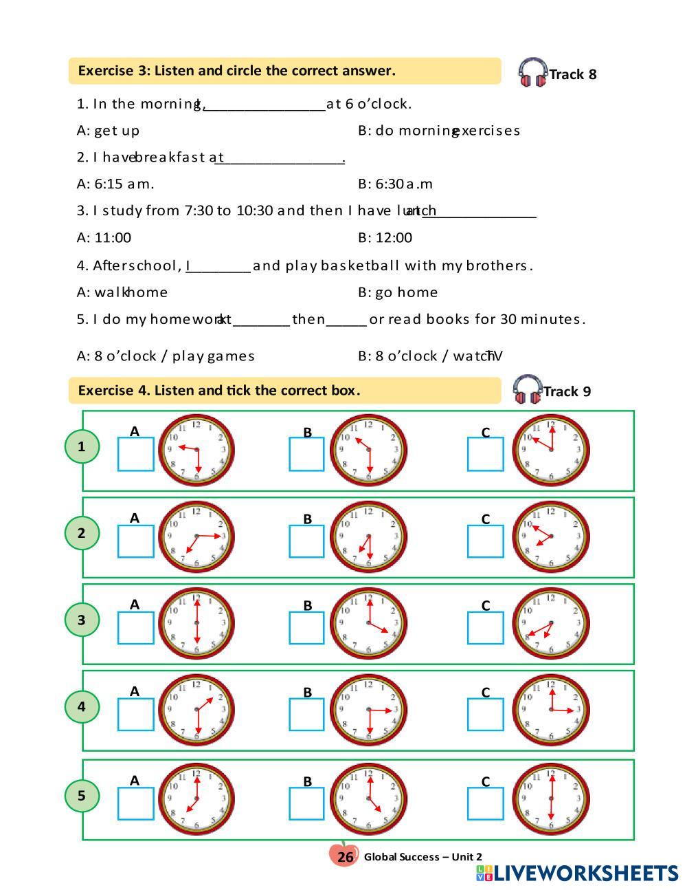 G4-U2 GLOBAL TEST 4 7173428 | luavu | LiveWorksheets
