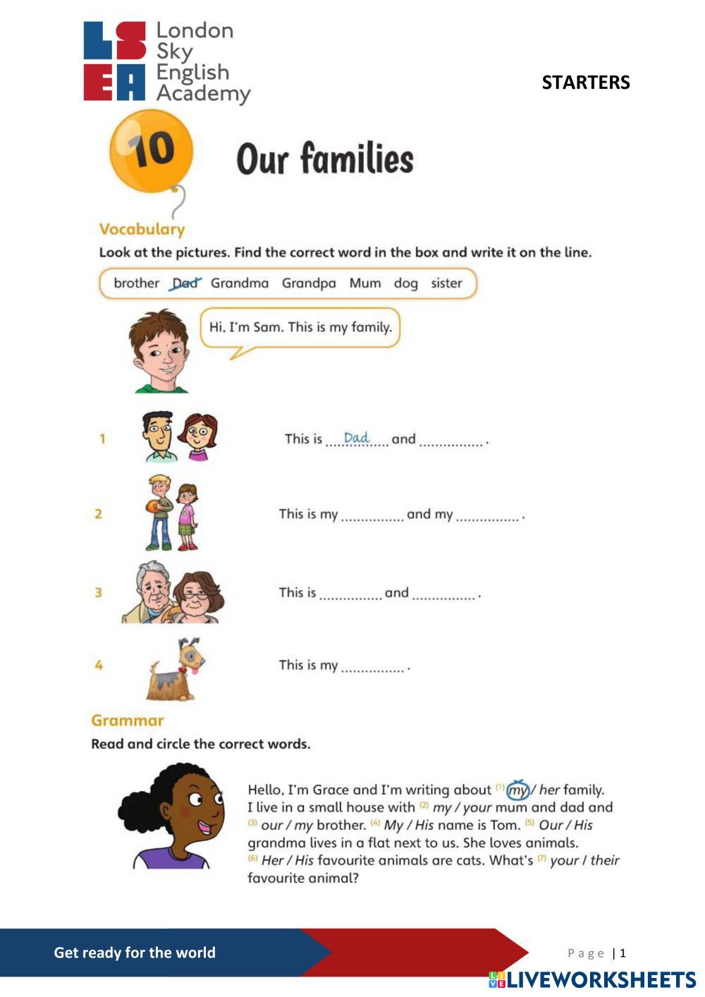 Fun for Starters U10 | Live Worksheets