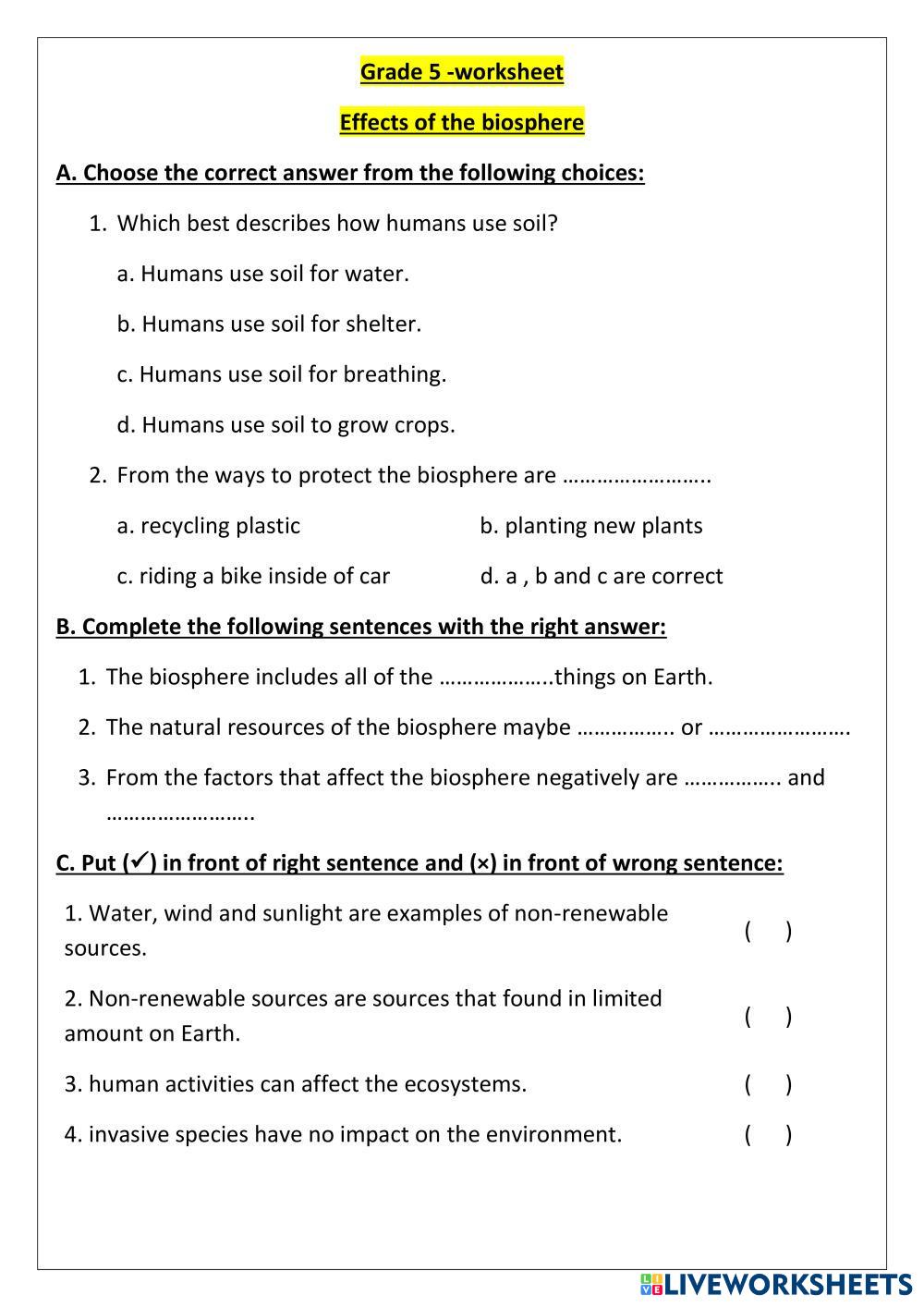 science | Live Worksheets