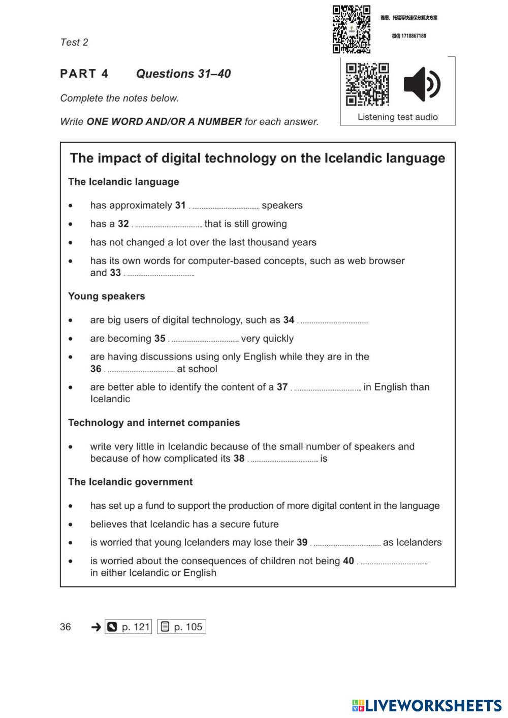 7177193 | Cam 17 listening part 4 test 2 | Doan Quang