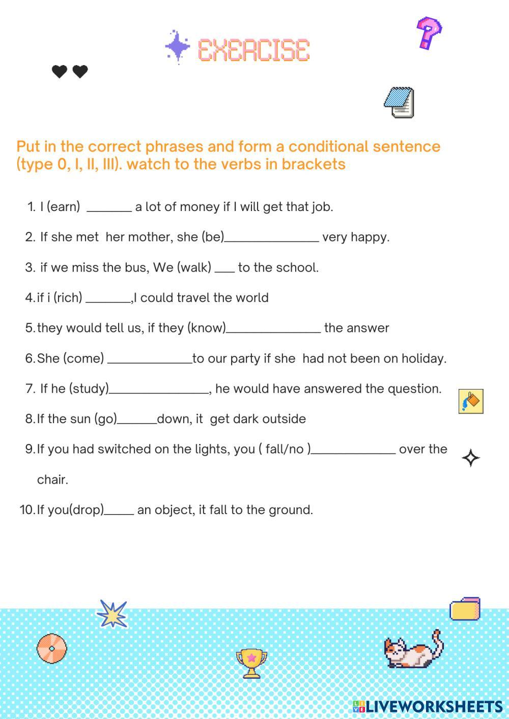 IF Clause | Free Interactive Worksheets | 7178124