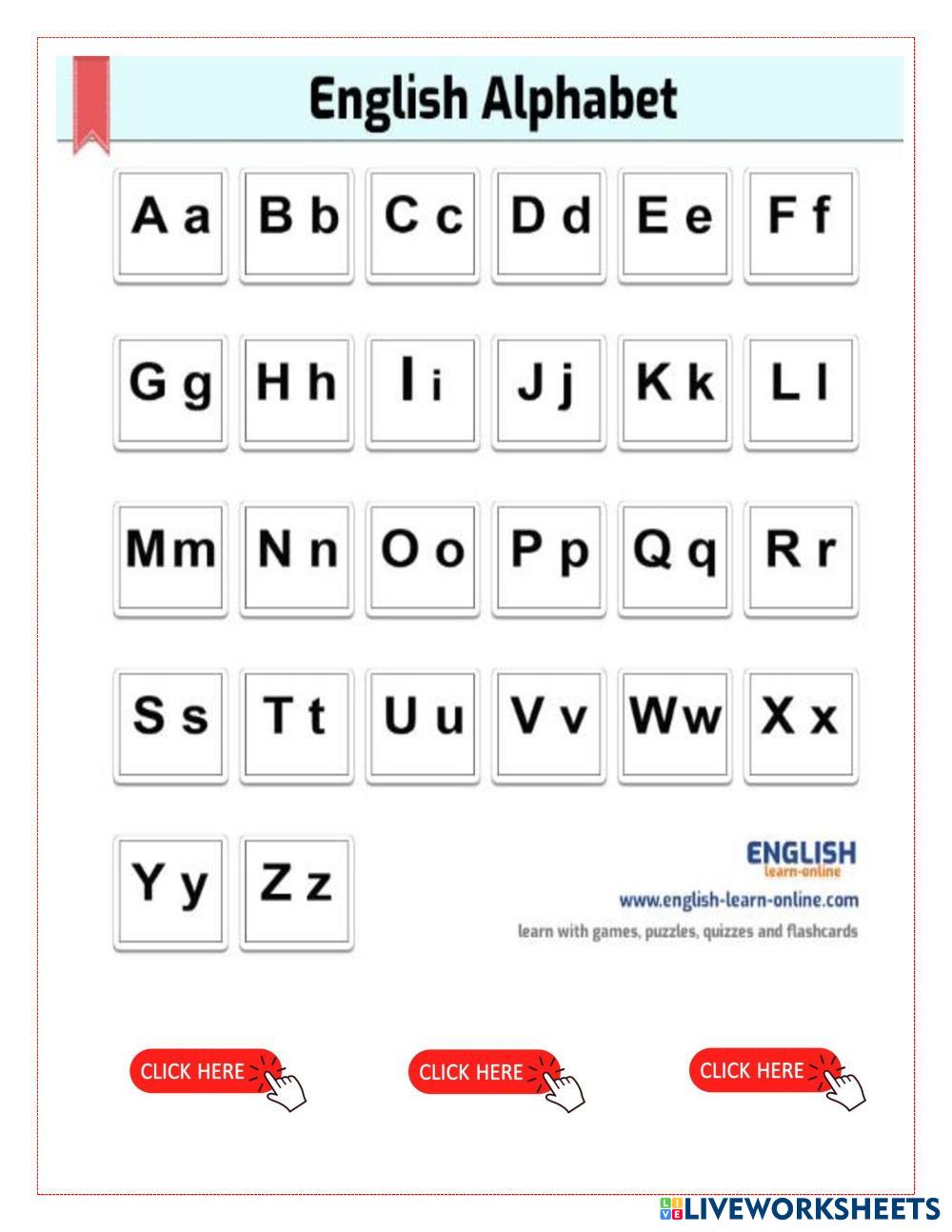 ALPHABET | Live Worksheets