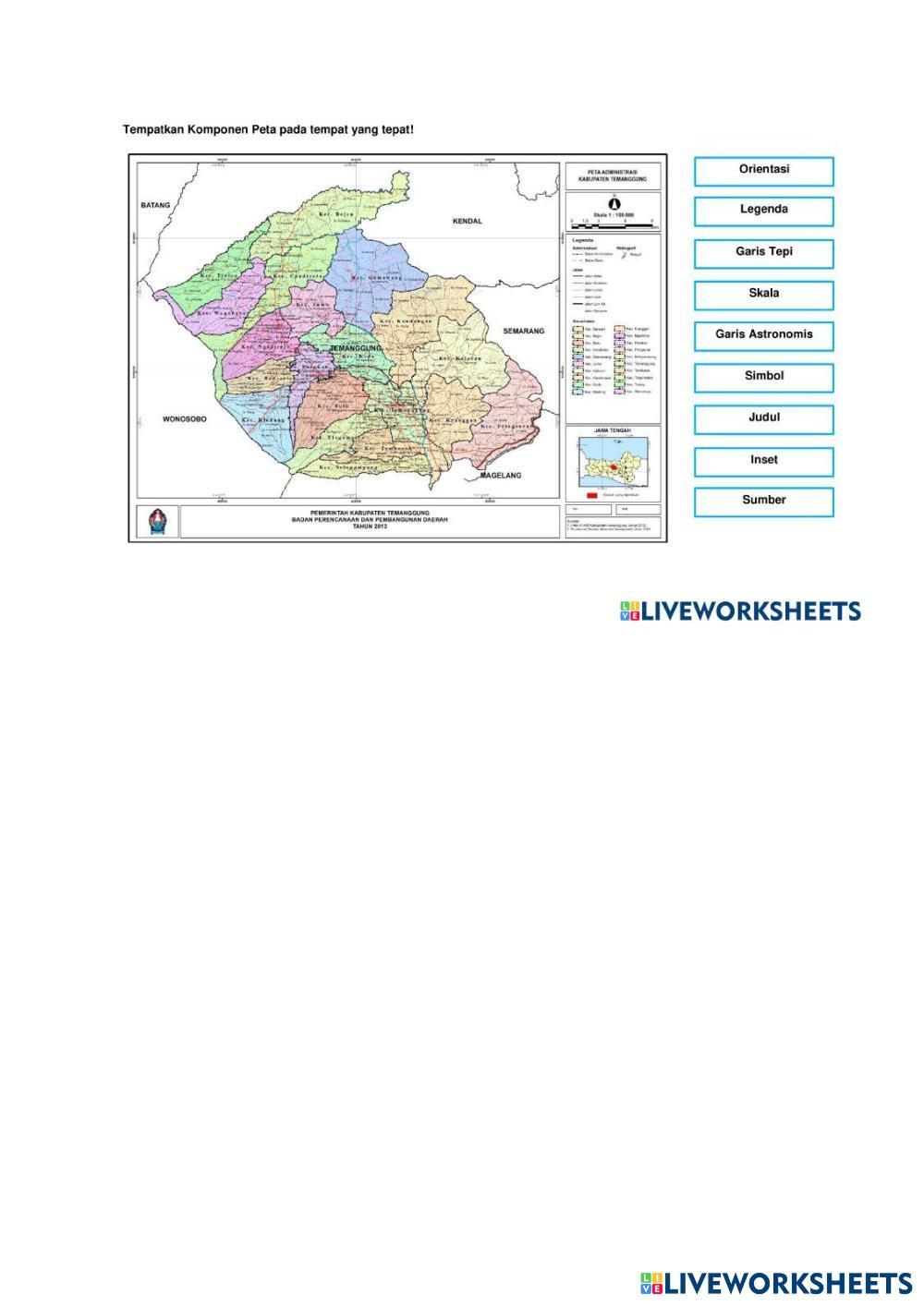 Proyeksi Peta | Live Worksheets