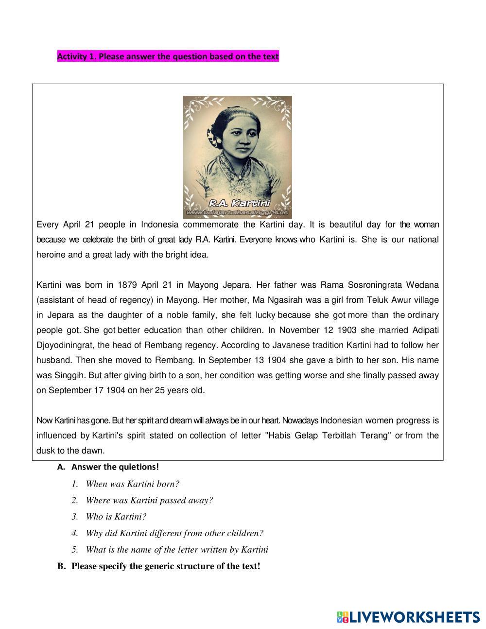 LKPD Historical recount text | Martalisa | Live