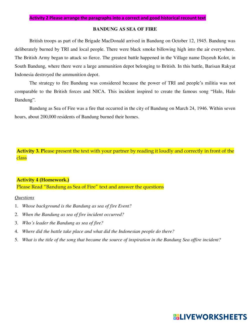 LKPD Historical recount text | Martalisa | Live