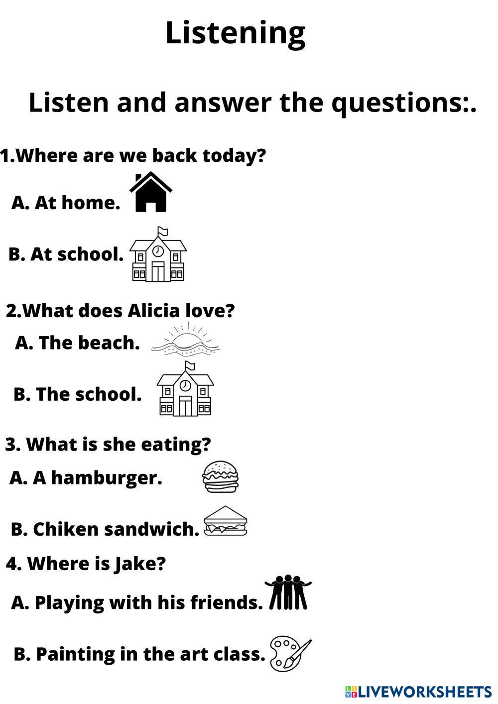 Listening | Live Worksheets