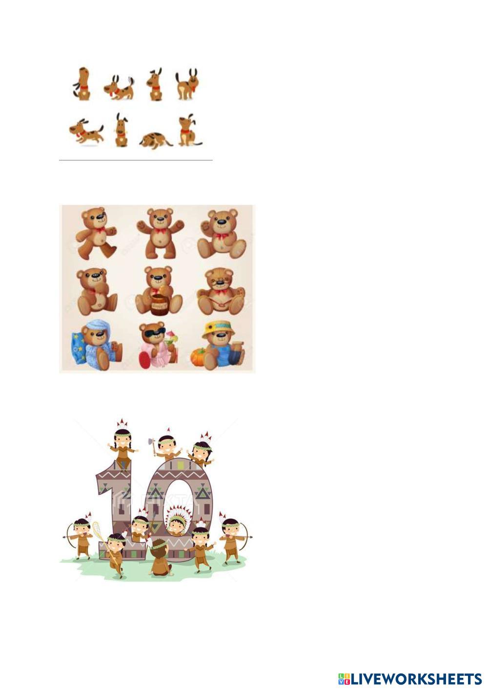 Numbers and Body Parts | Live Worksheets