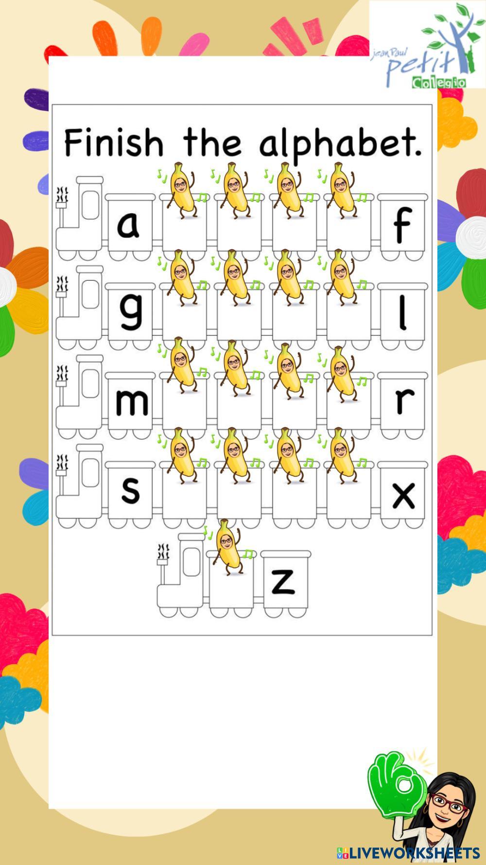 THE ALPHABET 7183392 | Diana Quiroz | Live Worksheets