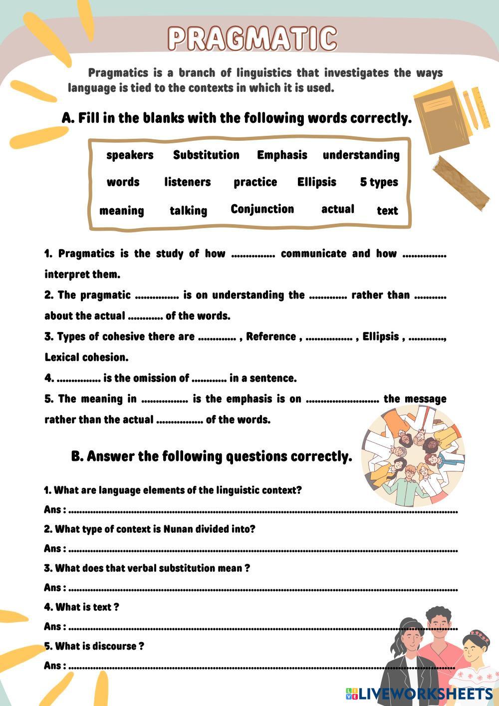 Pragmatic | Live Worksheets