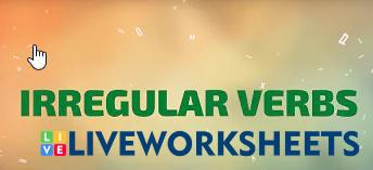 irregular verbs exam. 5 verbs | Live Worksheets