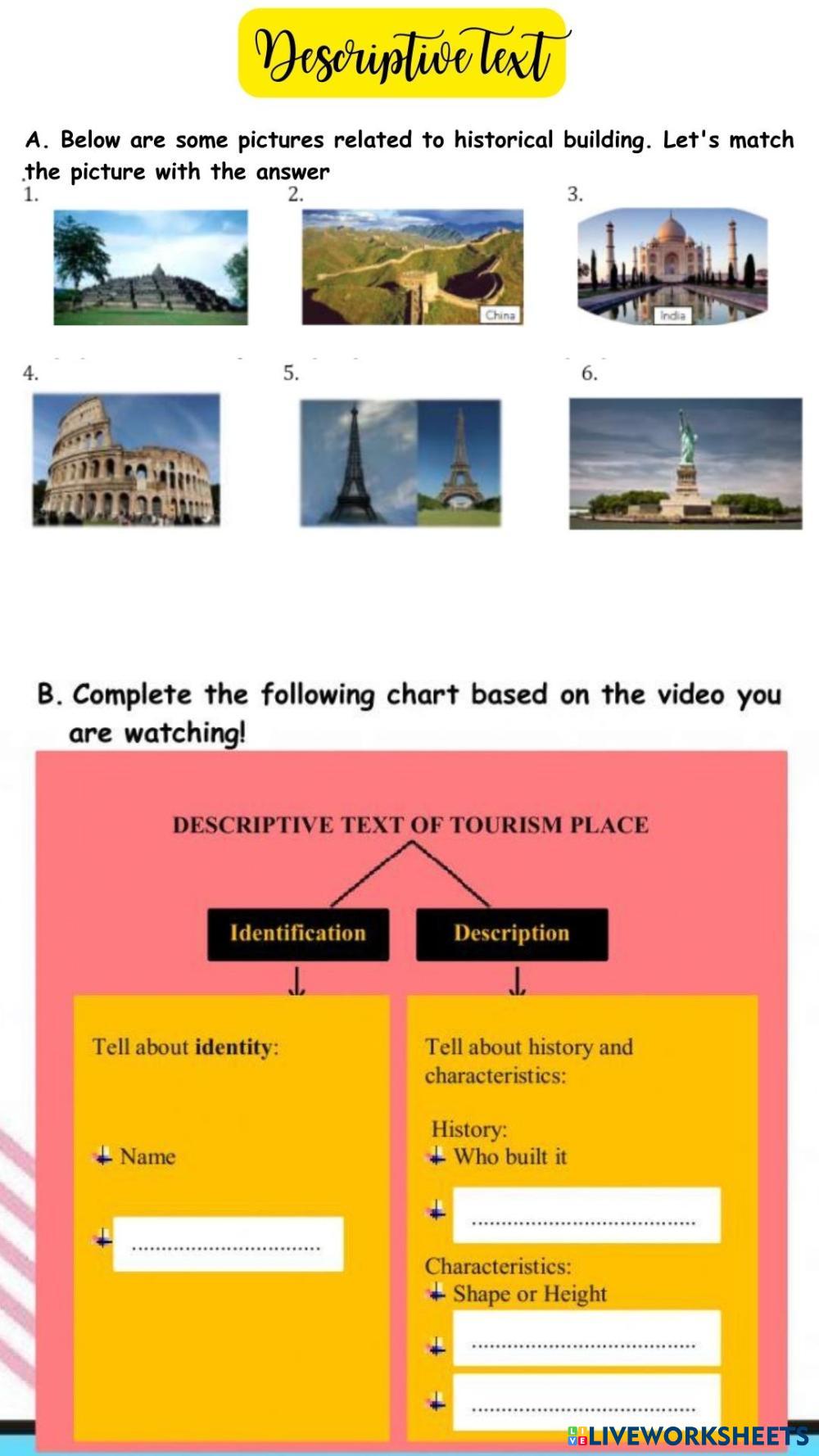 Descriptive (To… | Free Interactive Worksheets | 7185248