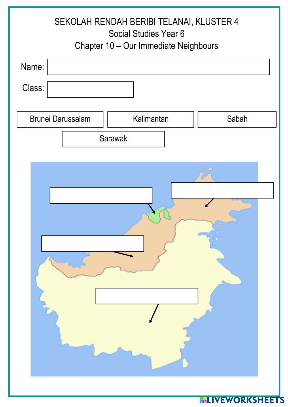 Chapter 10 - Our Immediate Neighbours | Live Worksheets
