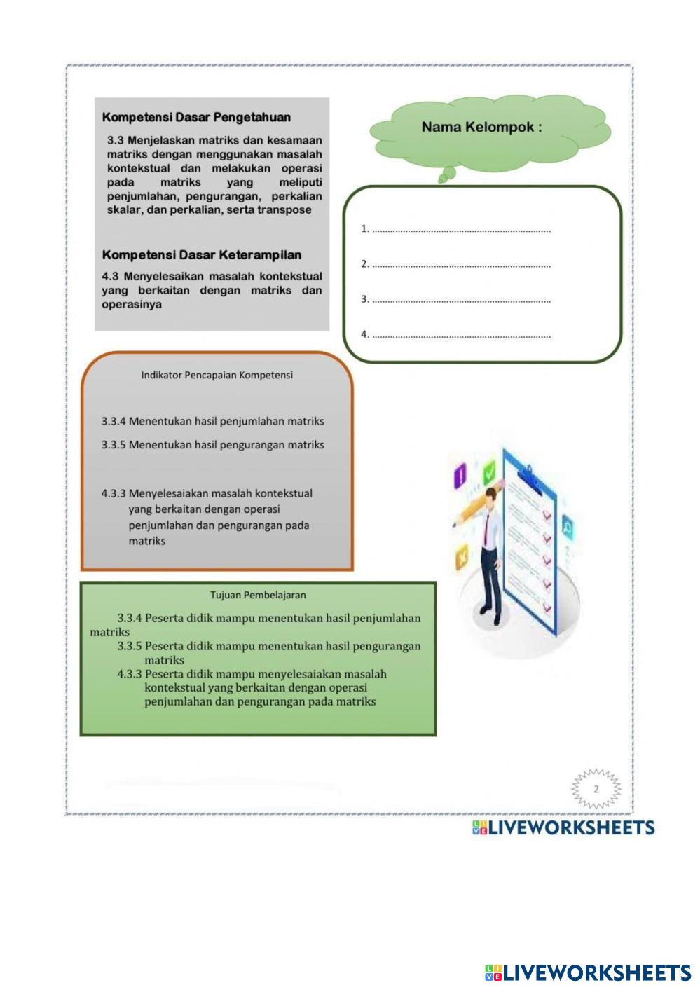LKPD Operasi Matriks 7186439 | Suchy Luchyanti Pratiwi