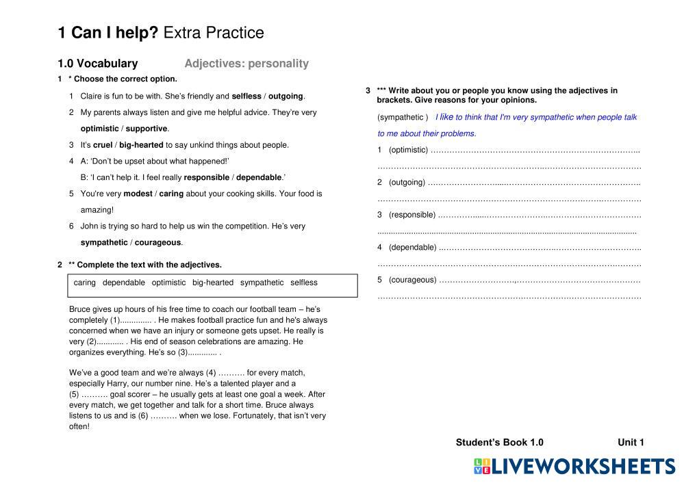 Can I help? Starting Vocabulary | Live Worksheets