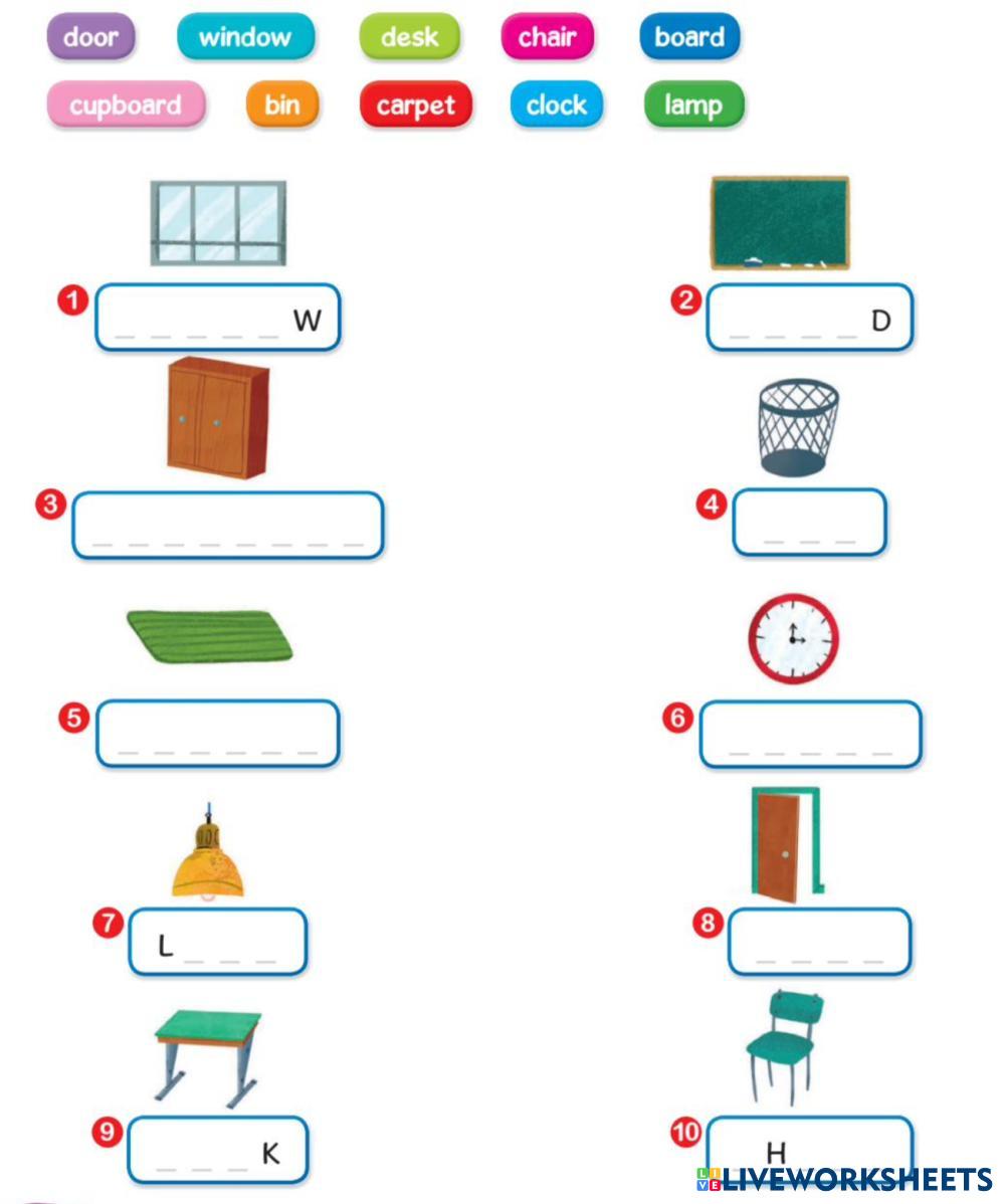 School things | Live Worksheets
