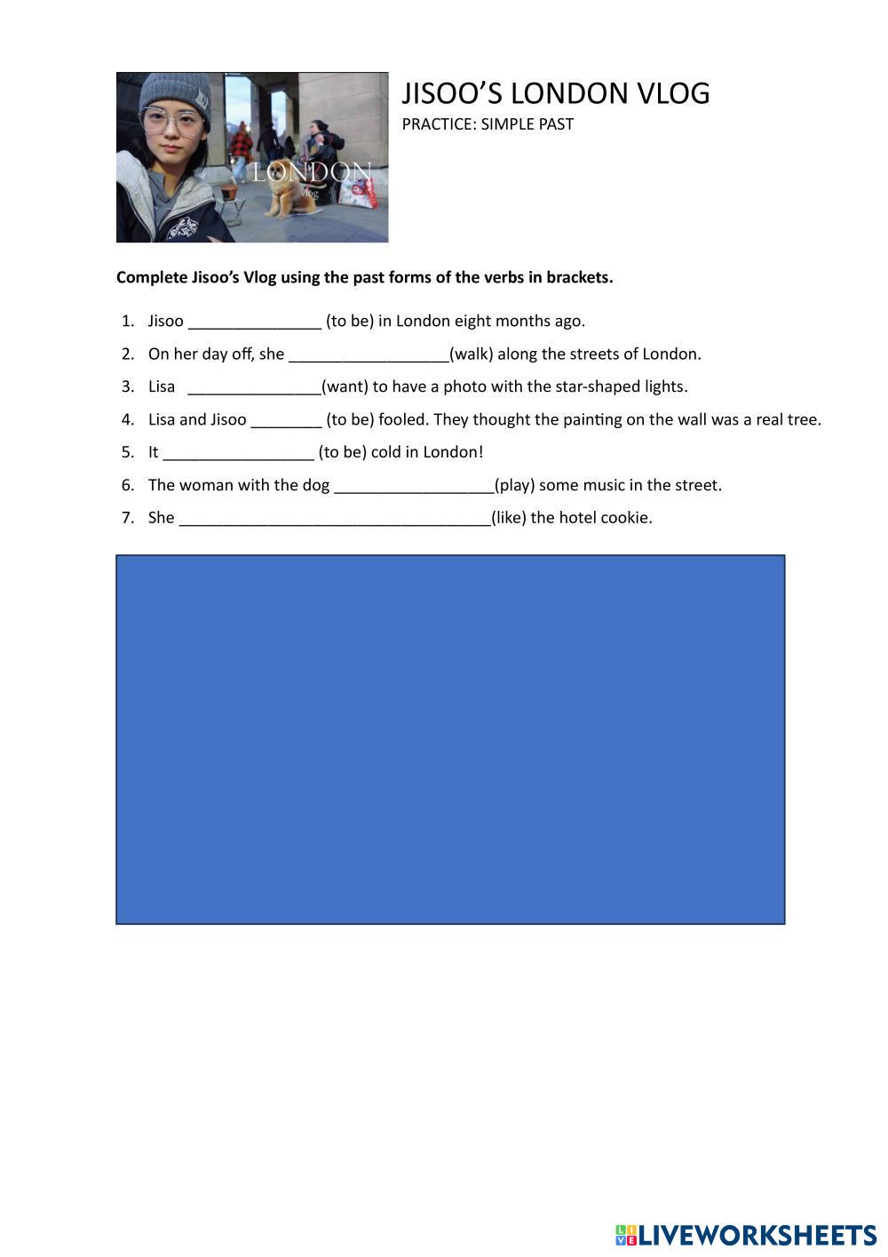 JISOO'S LONDON VLOG | Live Worksheets