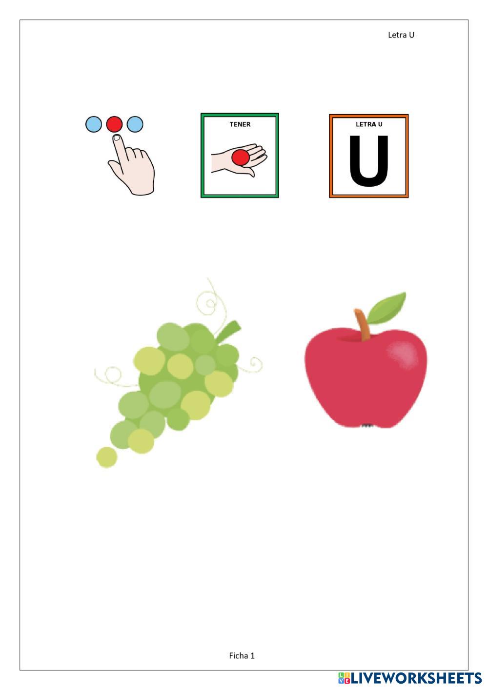 letra U | Live Worksheets