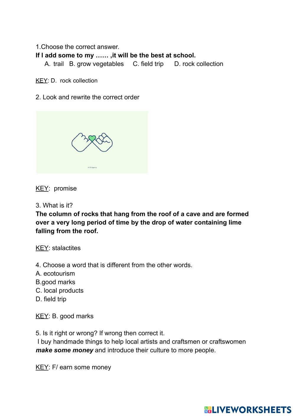 Unit 10- Vocabulary - Grade 10 | Live Worksheets