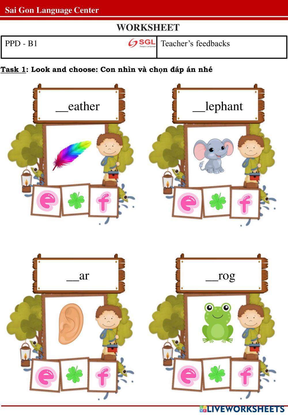 PPD - B1 | Live Worksheets