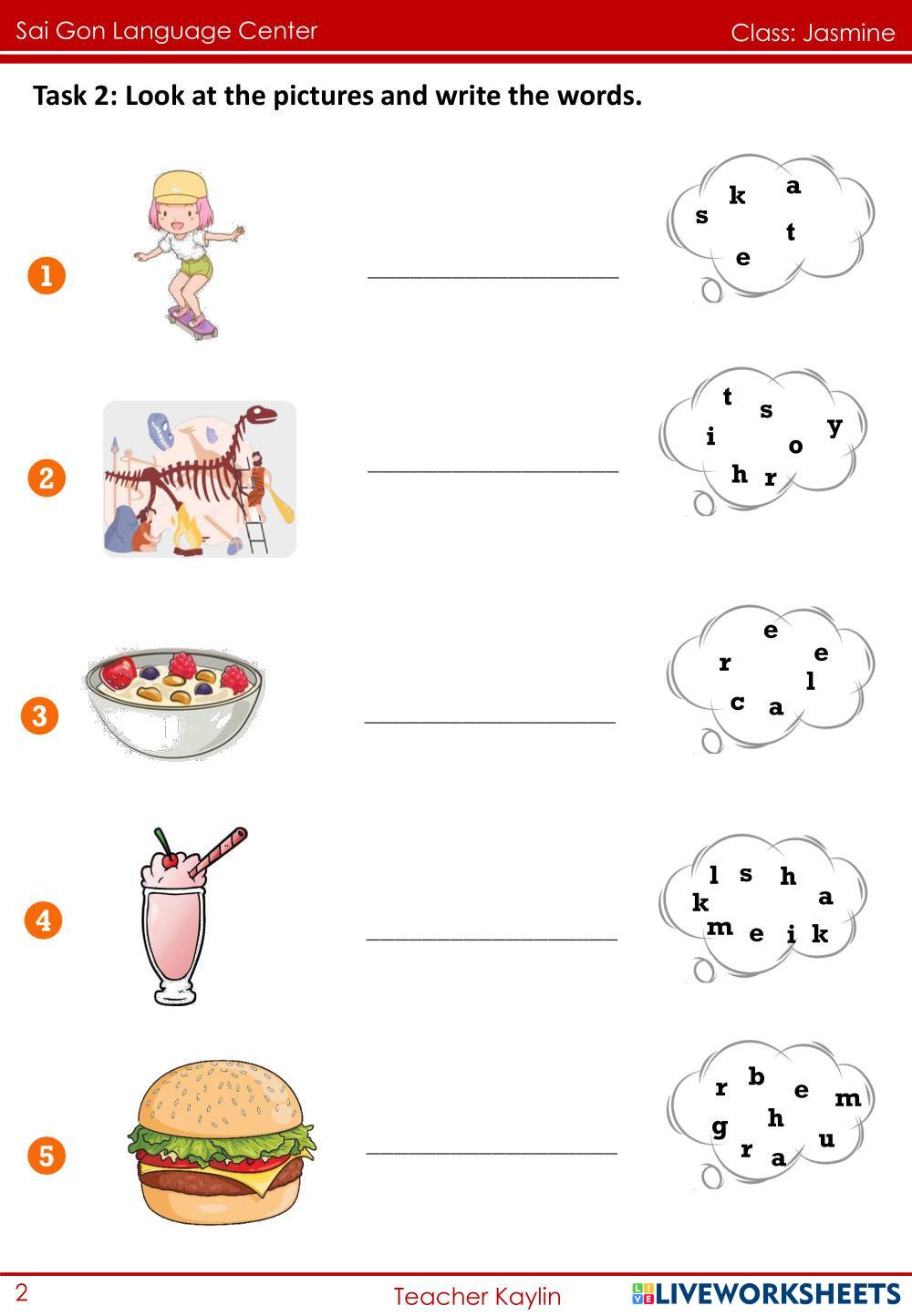 7195660 | Jasmine 23/09 | MIYEON | LiveWorksheets