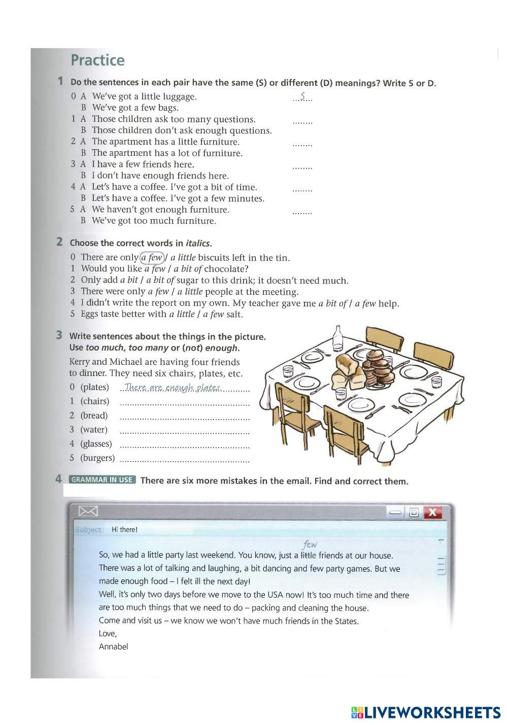 Elementary Grammar Unit 9 | Live Worksheets