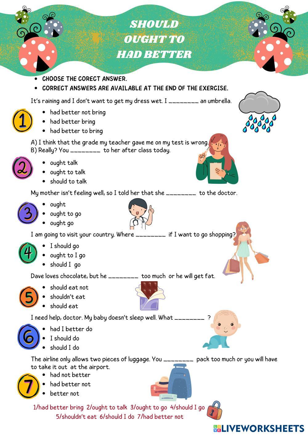 7196963 | should / had better / ought to | englishzonet