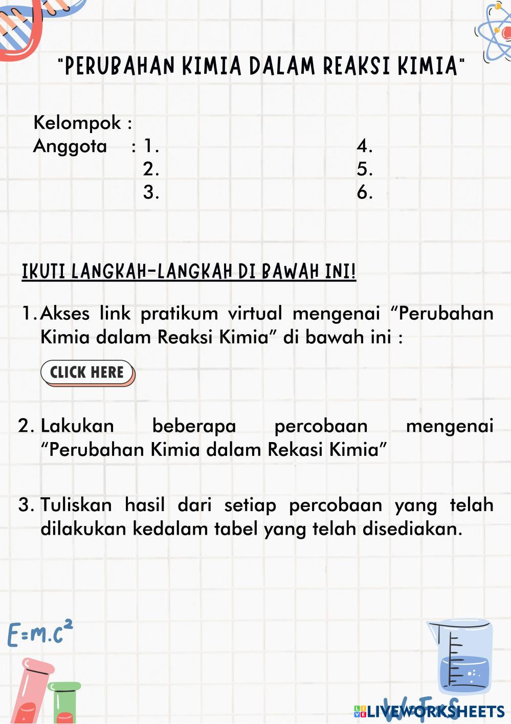 Perubahan Kimia dalam Reaksi Kimia 7197045 | Silmi